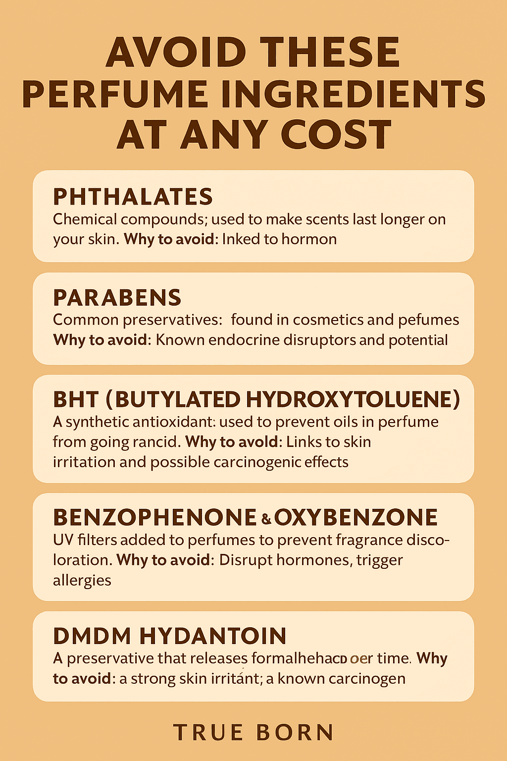 Avoid These Perfume Ingredients at Any Cost: Protect Health – True Born ...